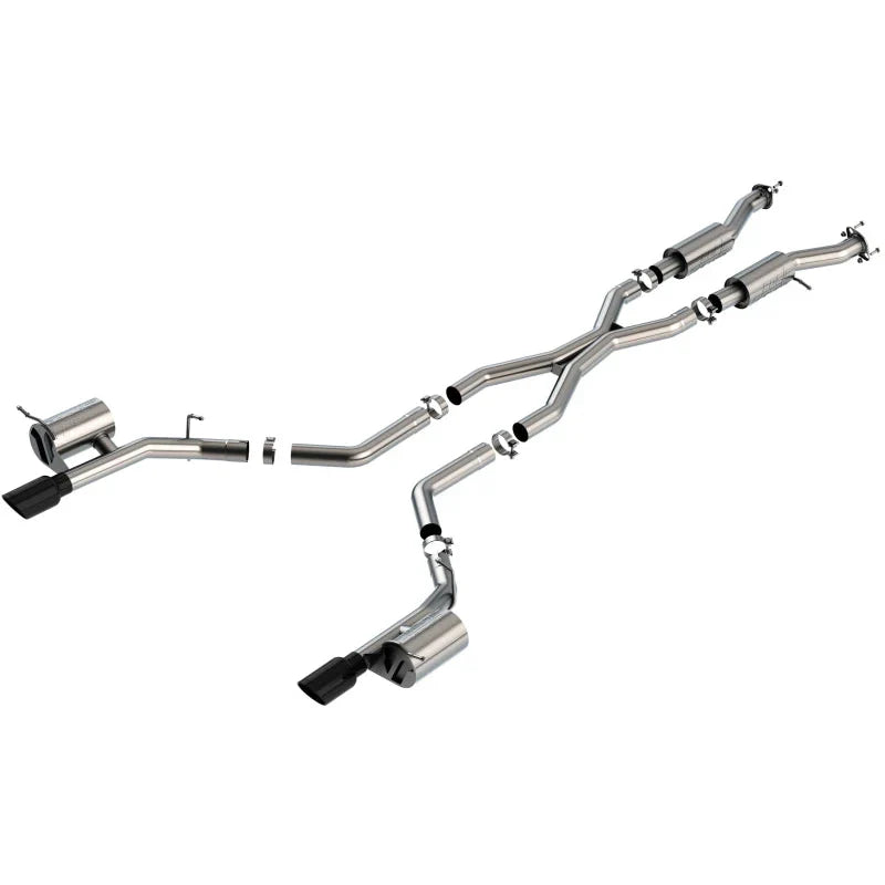 Borla S-Type Cat-Back Exhaust System (Black Tips): Dodge Durango 6.2L ...