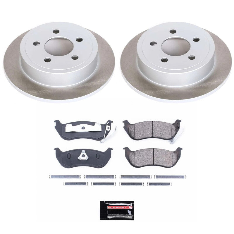 PowerStop 03-06 Jeep Wrangler Rear Semi-Coated Rotor Kit (SC2197 ...