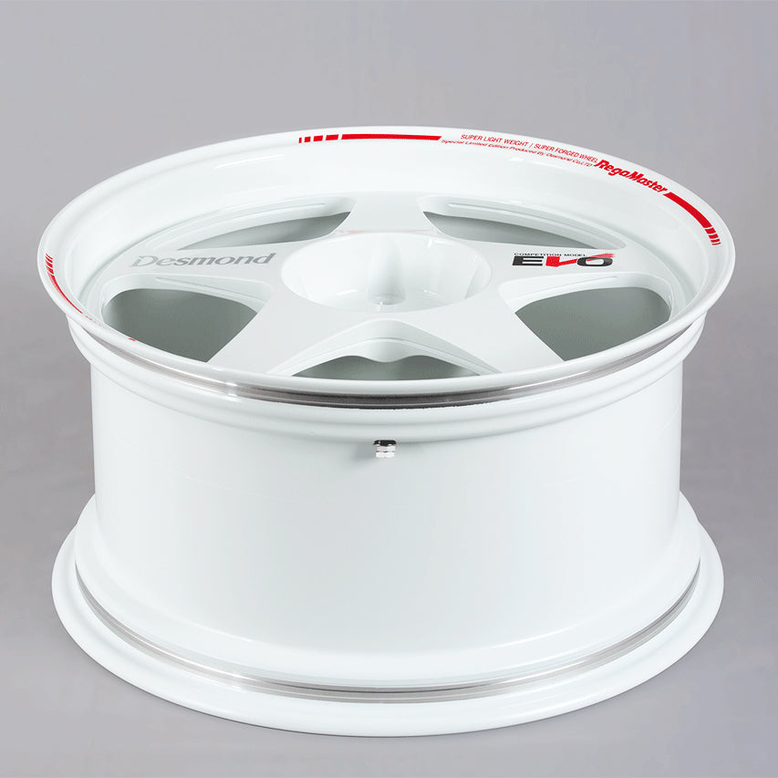 Desmond Regamaster EVO II 18x9.5 +30 5x114.3 Gloss White (SET) – WheelFlip
