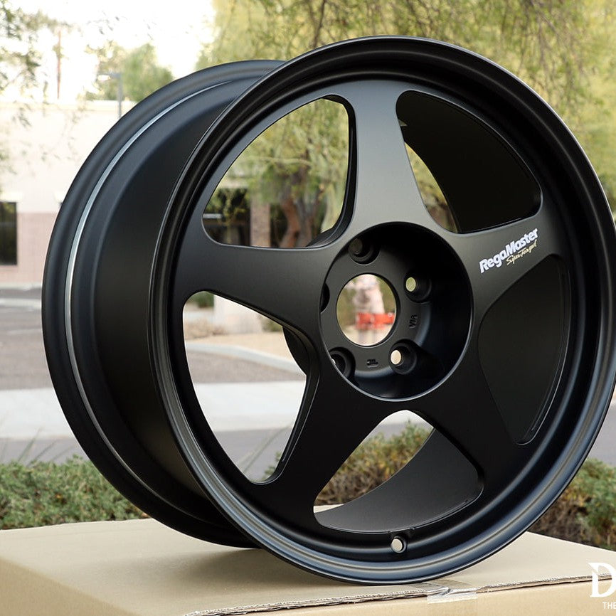 Desmond Regamaster EVO II 17x9.5 +50 5x114.3 Satin Black (SET OF 4 ...